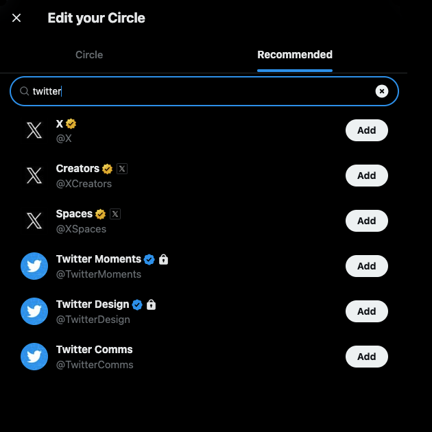 Círculos De Twitter Tweetdelete
