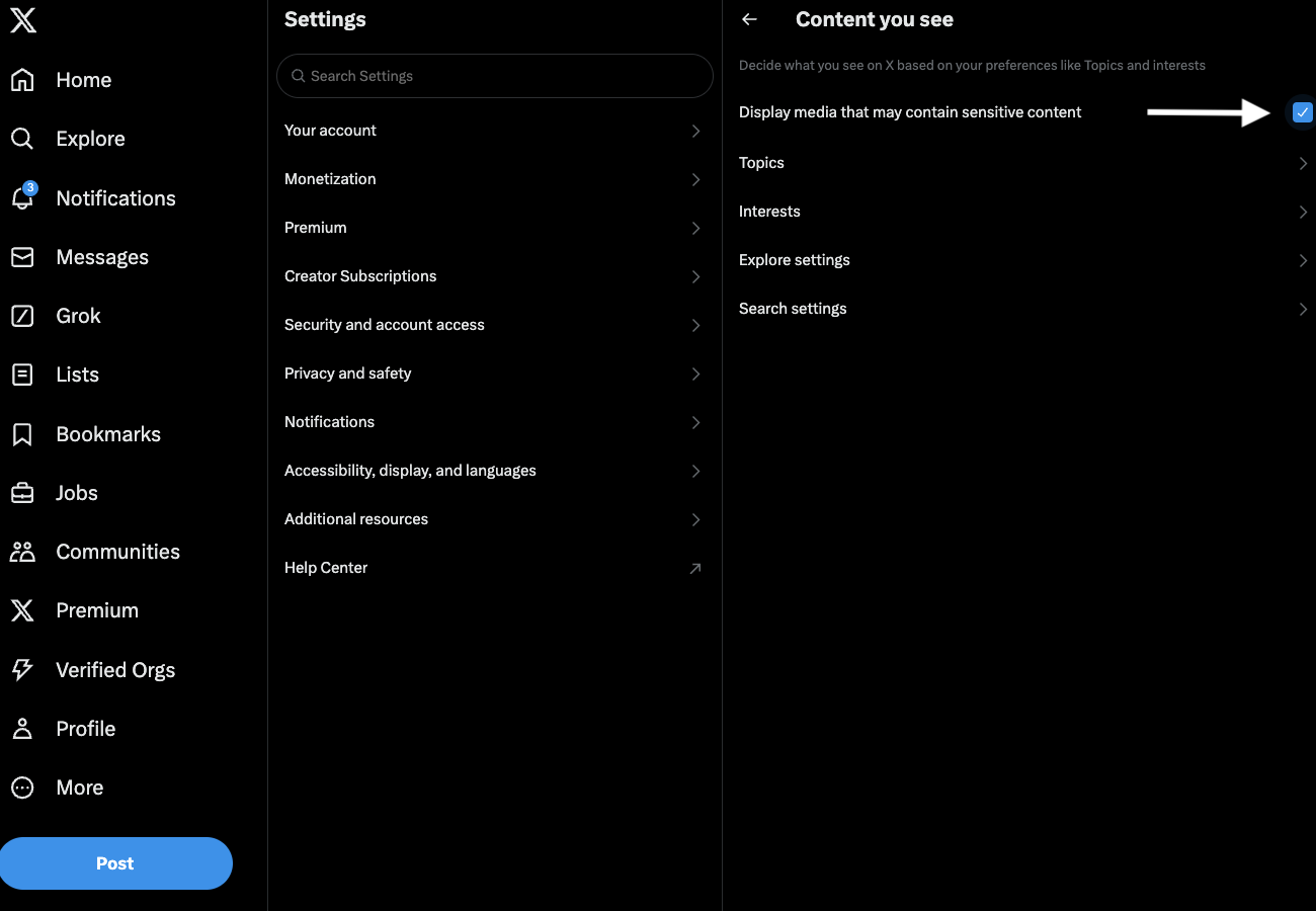 How To Turn Off Sensitive Content on Twitter | TweetDelete