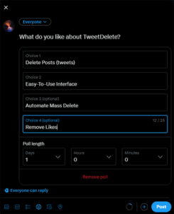 Twitter Polls | TweetDelete